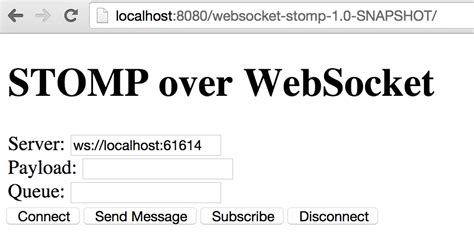 Stomp Over Websocket