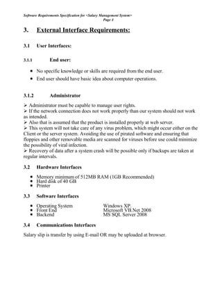 Srs Template Ieee Se 1 DOC Operating Systems Computer Software And Applications