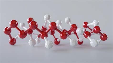 Detailed Molecular Structure Of Organic Biochemical Compound With