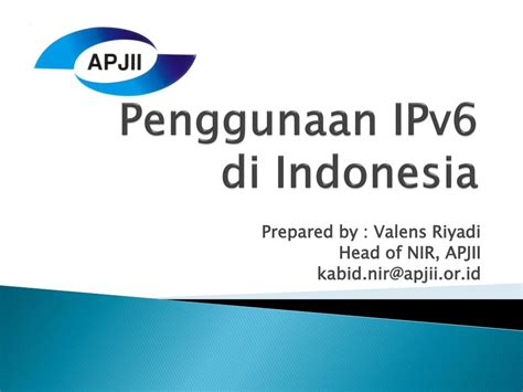 PPT Penggunaan IPv6 Di Indonesia PowerPoint Presentation Free Download ID 5426463