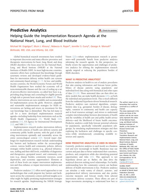 PDF Predictive Analytics