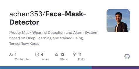 github achen353 face mask detector proper mask wearing detection and