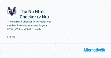 The Nu Html Checker V Nu Catch Unintended Mistakes In Your Html Css