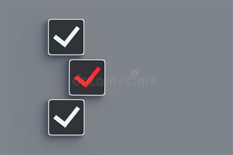 invalid vote red check mark on button incorrect choice concept wrong