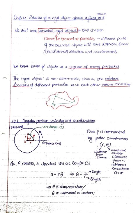 Fsk116 Chapter 10 Rotation Chpt 10 Rotation Of A Rigid Object About A Fixed Axis We Deal With