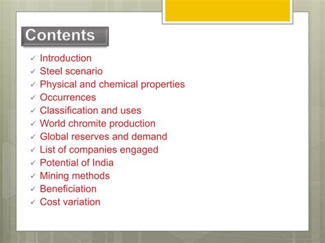 Chromite Ore Pptx