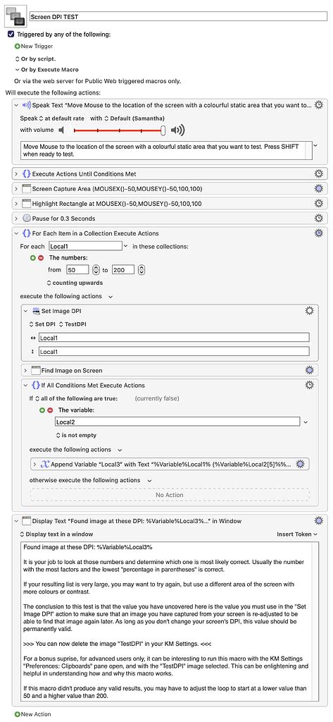 screen dpi test macro v11 0 3 macro library keyboard maestro discourse