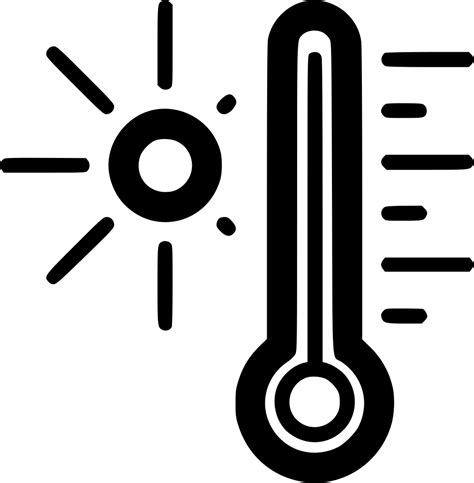 Temperature Symbol Weather Icon Thermometer Graphic Png Image