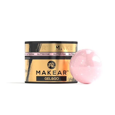 Żel GG22 Pink Glitter - Gel&Go 50 ml - Makear