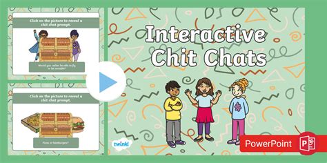 Chit Chat Prompts Interactive Powerpoint Teacher Made