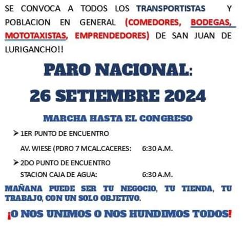 Paro De Transportistas En Lima Y Callao Provoca Desde Marchas Hasta