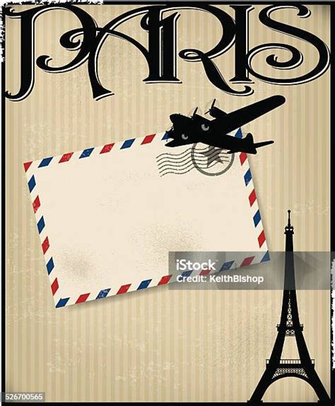 파리 Eiffel Tower여행 배경 항공 우편 알파벳 Carnival에 대한 스톡 벡터 아트 및 기타 이미지