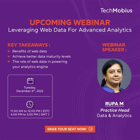 Techmobius On Linkedin Data Webinar Analytics Webdata Trends