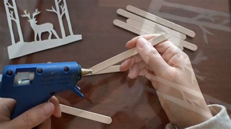 크리스마스장식 액자만들기 아이스크림막대 활용 Diy Recycle 만들기 리사이클링 Youtube