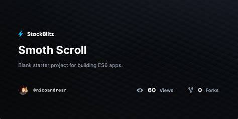 smoth scroll stackblitz