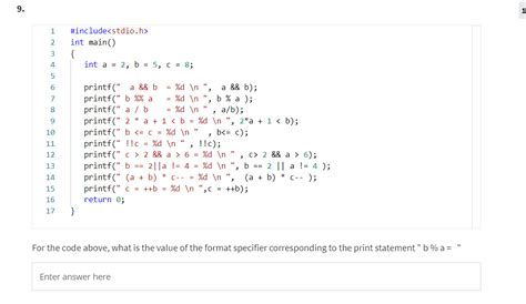 Solved Include Int Main Int A2 B5 C8