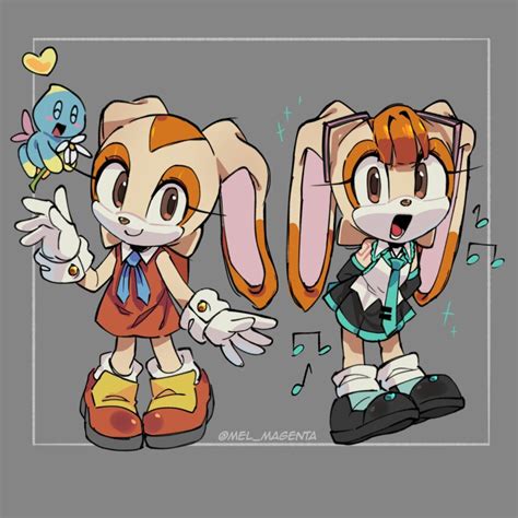 Melmagenta3 Cheese Sonic Cream The Rabbit Hatsune Miku Sonic
