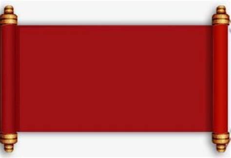 Scroll Paper Ribbon Red Gold Color Text Vector Design Background Scroll Paper Ribbon Red Color