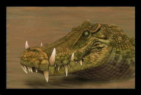 Kaprosuchus Saharicus Head Detail Fine Art Print Posterazzi