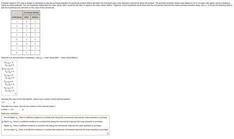 Solved State the null and alternative hypotheses Use μd Chegg