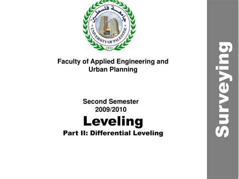 PPT Leveling Part II Differential Leveling PowerPoint Presentation Free Download ID