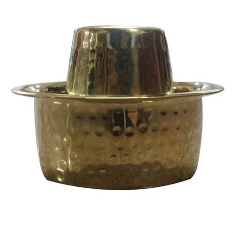 Brass Polished Coffee Dabra Set 400g At Rs 260piece In Moradabad Id