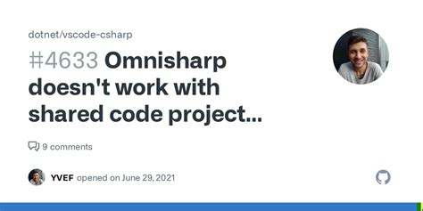 Omnisharp Doesnt Work With Shared Code Project Shproj · Issue 4633 · Dotnetvscode Csharp
