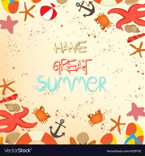 Have Great Summer Holidays Royalty Free Vector Image