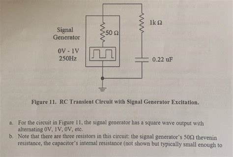 Figure 11 Rc Transient Circuit With Signal Generator