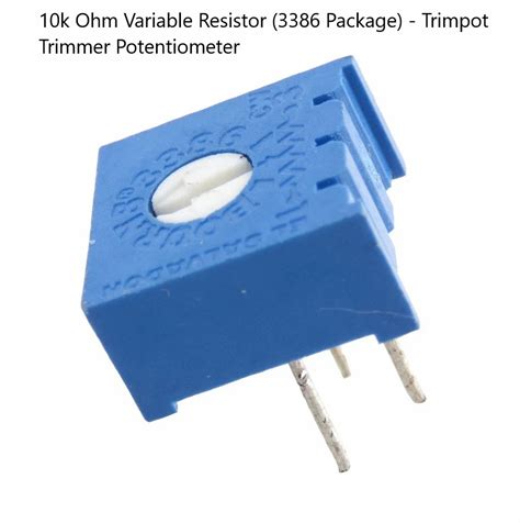 Variable Resistor Trimpot 10k Ohm 2k Ohms 500 Ohm 5k Ohm