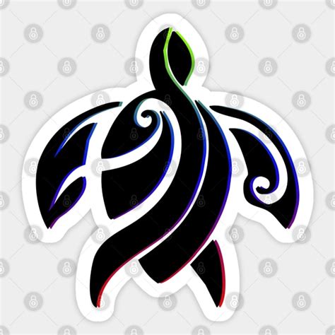 Honu Hawaiian Turtle Honu Turtle Sticker Teepublic