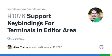 Support Keybindings For Terminals In Editor Area Issue 1076 Vscode