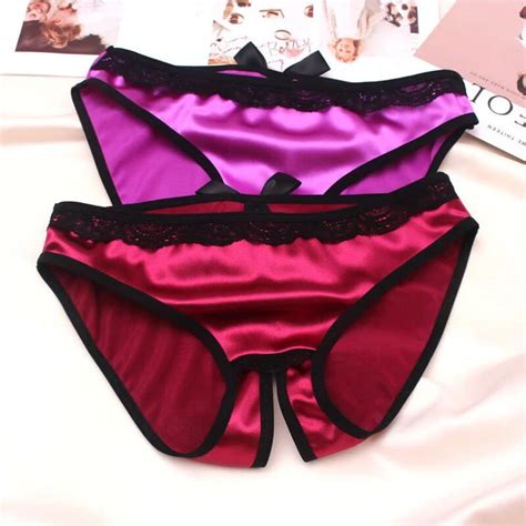 Women Sexy Crotchless Open Crotch Knickers Underwear Briefs Panties