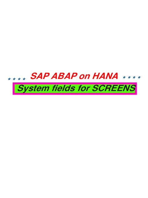Sap Abap On Hana 2 Pdf Computing Computer Programming
