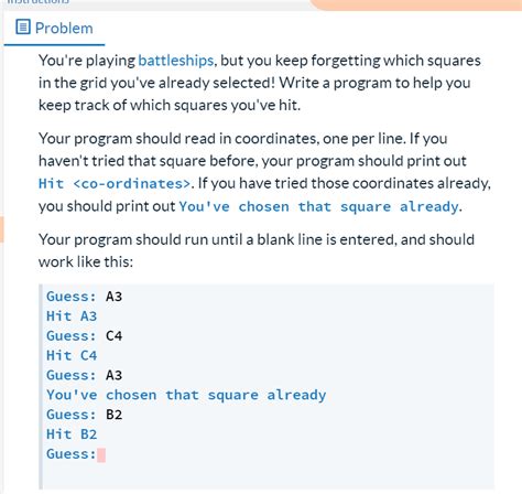 Problem Youre Playing Battleships But You Keep
