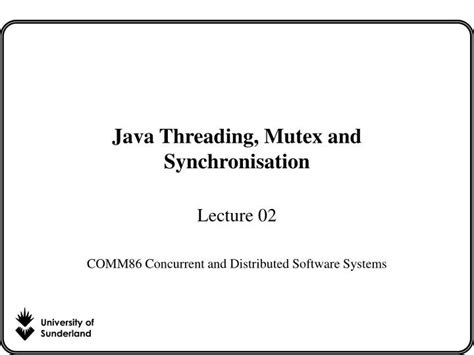 Ppt Java Threading Mutex And Synchronisation Powerpoint Presentation