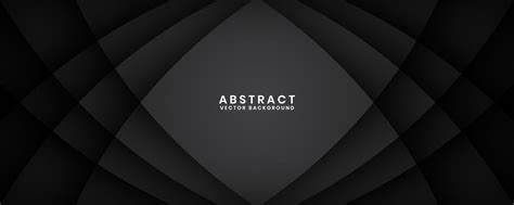 3d Black Geometric Abstract Background Overlap Layer On Dark Space With