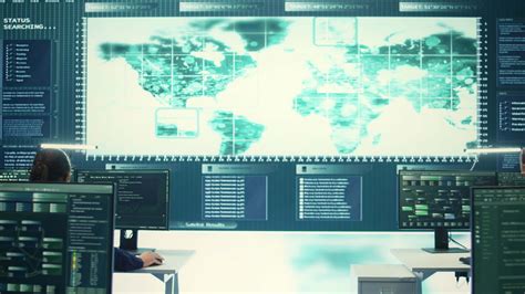 Cyber Intelligence Team Of Experts In A Governmental Hacking Room
