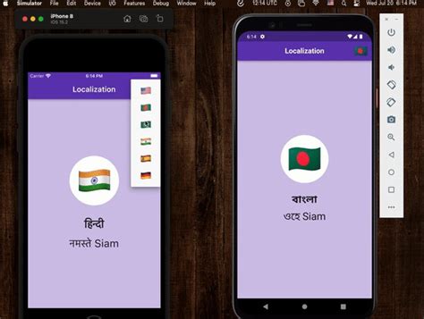 localization in flutter using the intl package