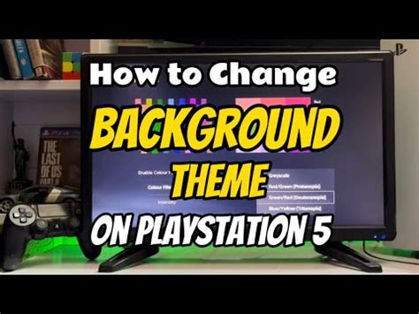 How To Change Background On PS To Colour Back Colour Playstation YouTube