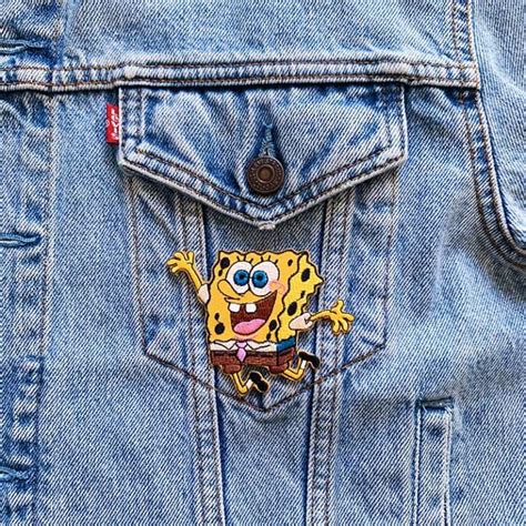 Excited Spongebob Patch Nowstalgia