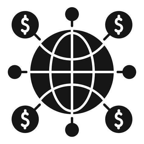 Global Trade Market Icon Simple Vector Nascent Team Corporate 36586962