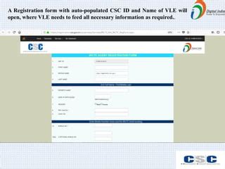 REGISTRATION PROCESS OF CSC AND OTHER FILE PPT