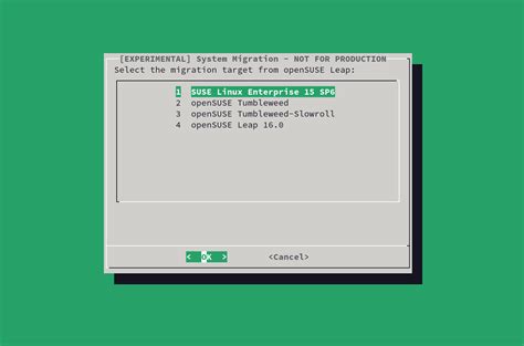 SDB System Upgrade To Leap 16 0 OpenSUSE Wiki