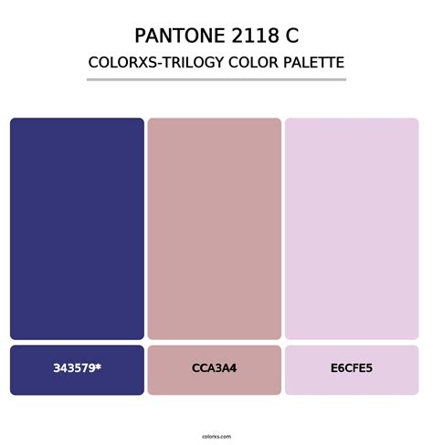 PANTONE 2118 C color palettes - colorxs.com