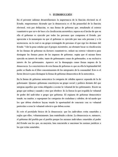 La Relevancia De La Funcion Electoral En El Estado De Honduras Pdf