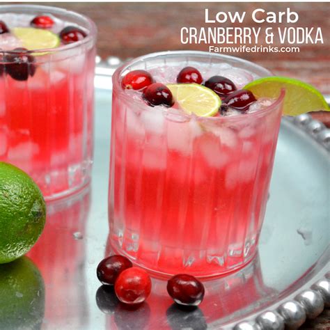 Low Carb Cranberry And Vodka The Farmwife Drinks