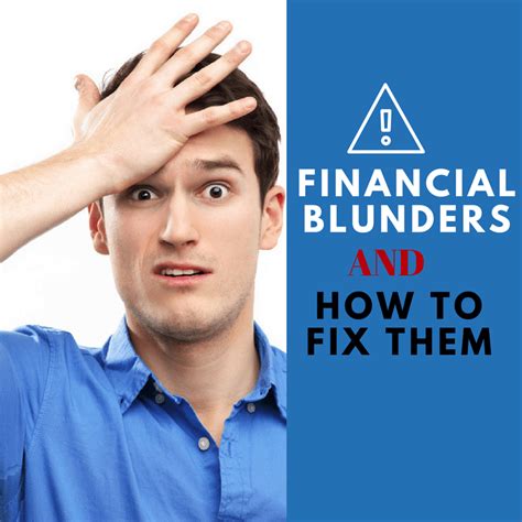8 Financial Blunders And How To Fix Them