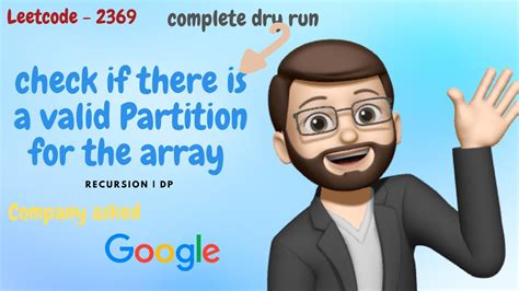 Check If There Is A Valid Partition For The Array Recursion