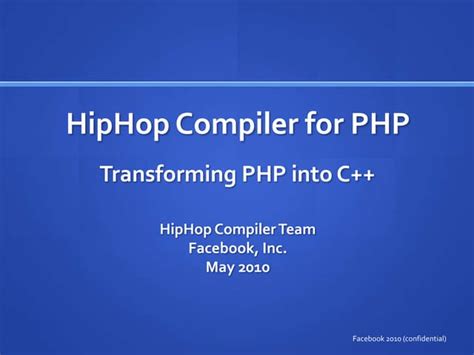 Hiphop Php Pptx Programming Languages Computing